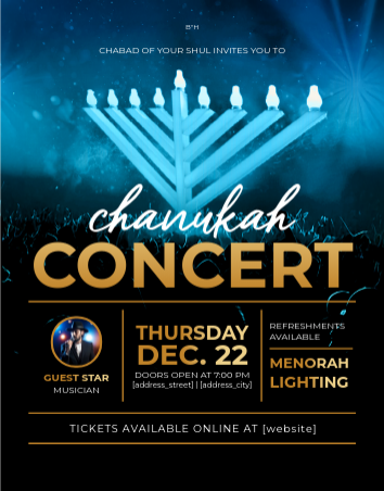 Chanukah Concert Flyer