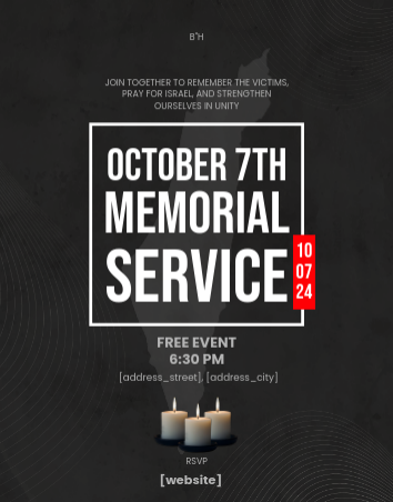 Memorial Service Flyer
