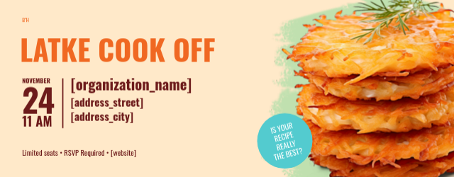 Latke Cook Off Web Banner