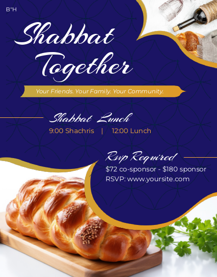 Shabbat Lunch - Flyer