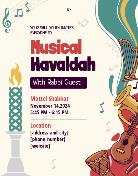 Havdalah Ads - Flyer
