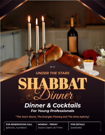 Shabbat Dinner - Flyer
