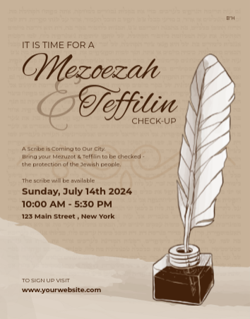Mezuzah Checking Flyer